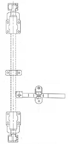 Polar 658-001 Cam Action Anti Rack Door Lock kit | SCSupply